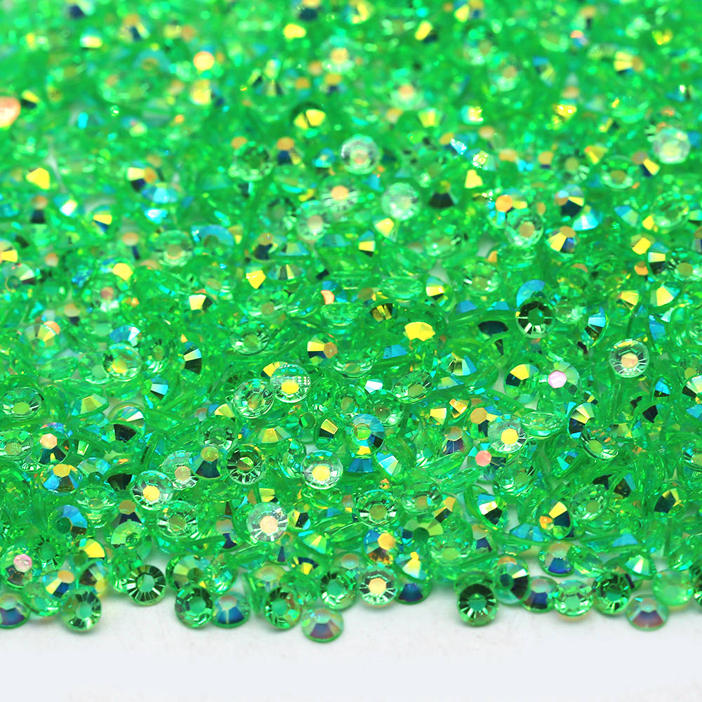XULIN Rhinestone TW04#Peridot AB Color Wholesake Transparent AB Resin ...