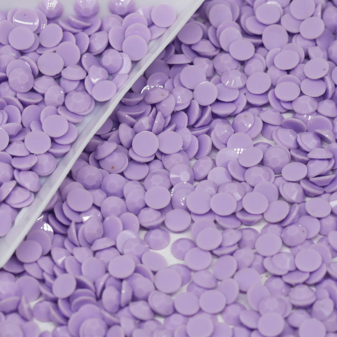 XULIN Rhinestone JO16# Lt.Amethyst Flatback Candy Color Jelly Solid ...
