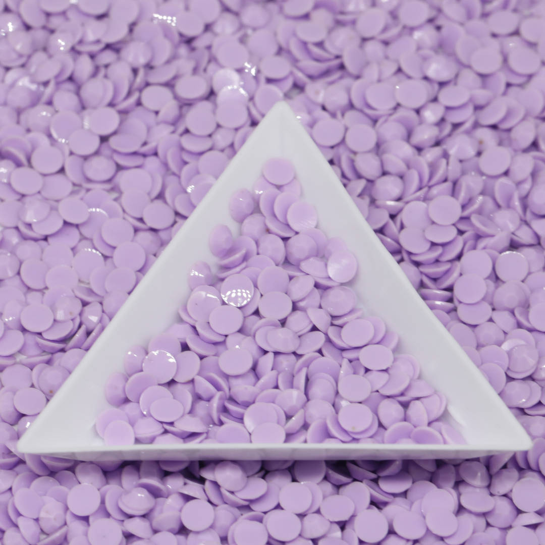 XULIN Rhinestone JO16# Lt.Amethyst Flatback Candy Color Jelly Solid ...